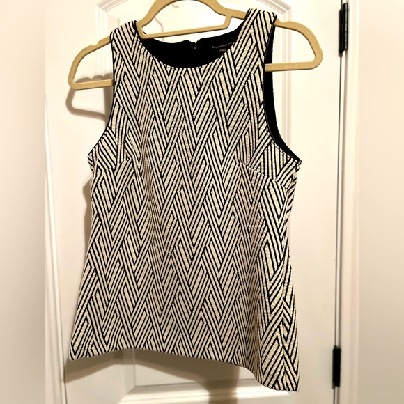 Banana Republic | Tops | Br Black Geometric Business Tank | Poshmark